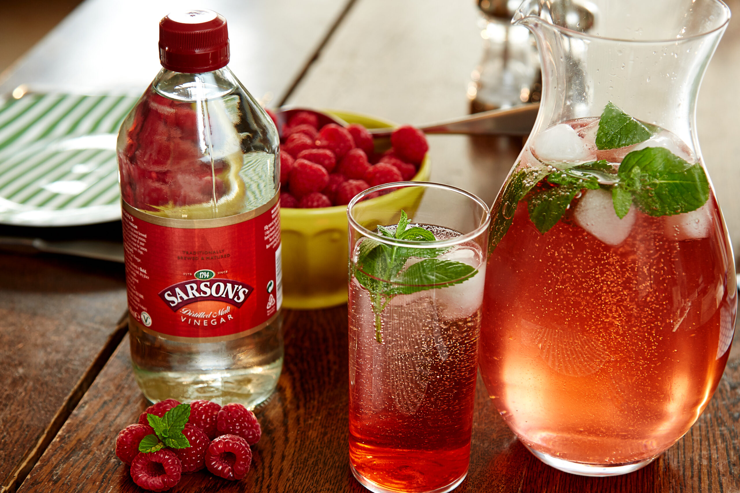 Raspberry Shrub Cocktail Recipe - Sarson’s